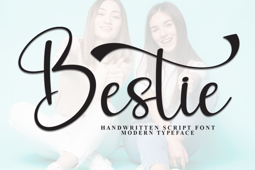 Bestie – Modern Handwritten Script Font - Befonts