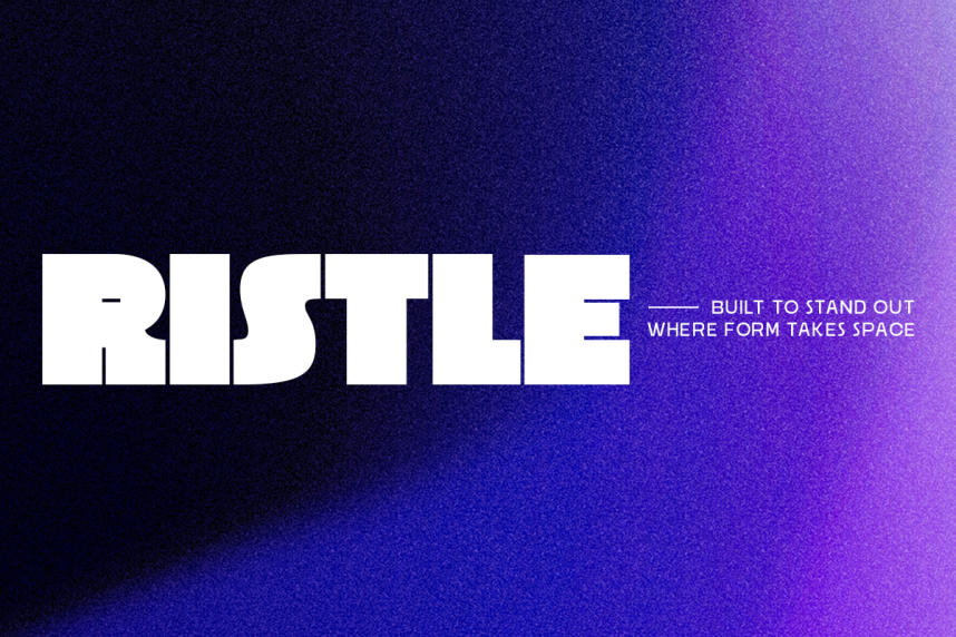 Ristle – Bold Modern Display Sans Font - Befonts