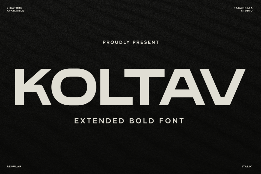 Koltav – Extended Bold Font - Befonts