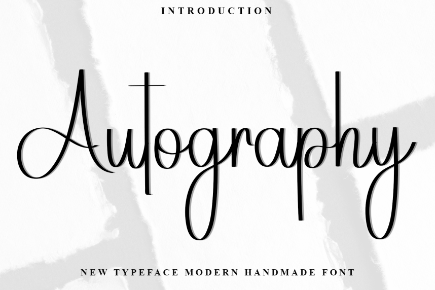 Autography Script Font - Befonts