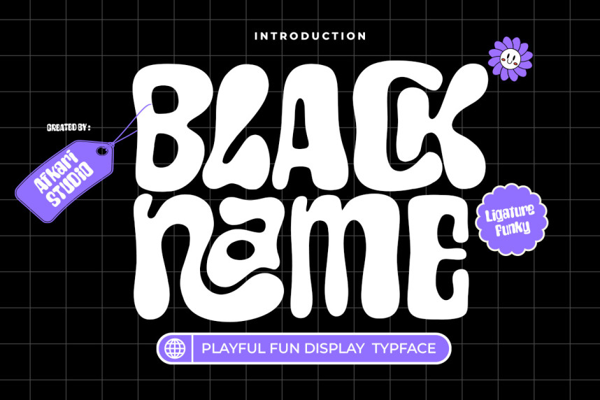 Black Name - Playful Fun Display Font - Befonts