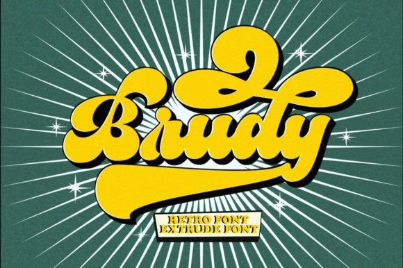Brudy Retro Font - Befonts