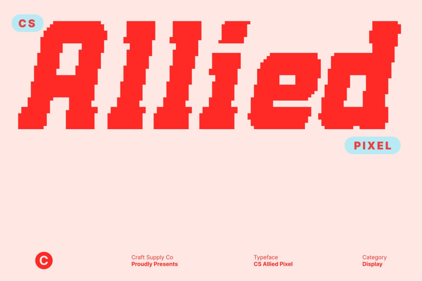 CS Allied Pixel Font - Befonts