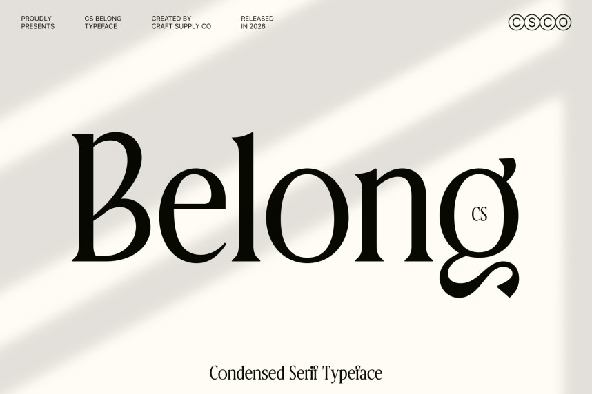 CS Belong Font - Befonts