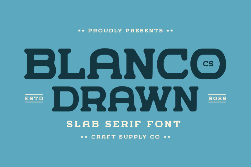 CS Blanco Drawn Font - Befonts