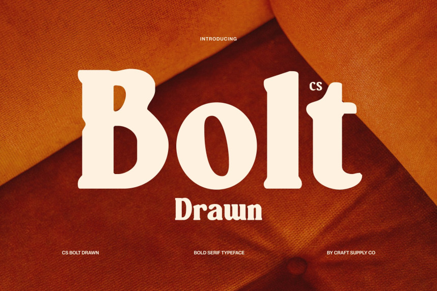 CS Bolt Drawn Font - Befonts