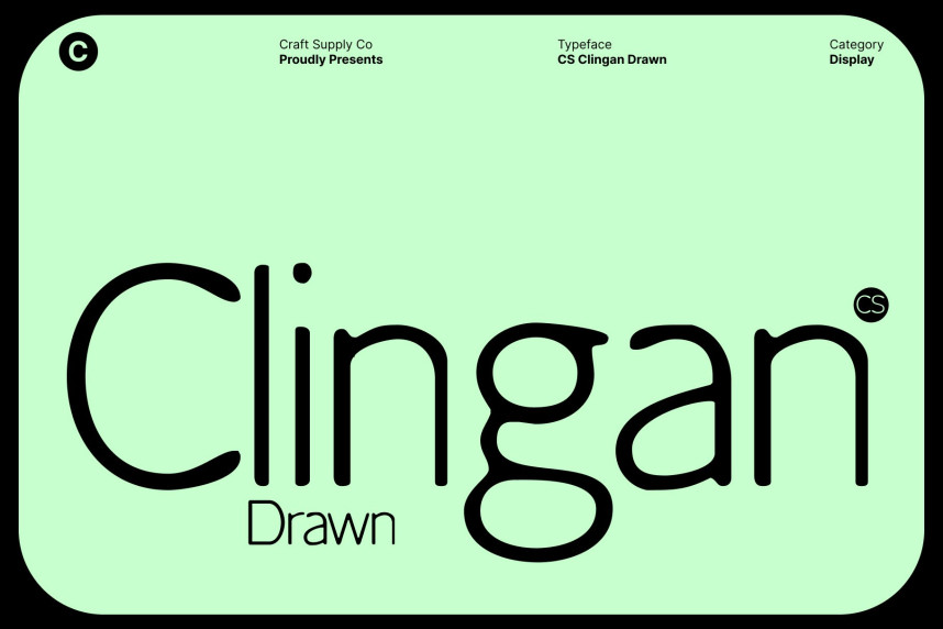 CS Clingan Drawn Font - Befonts