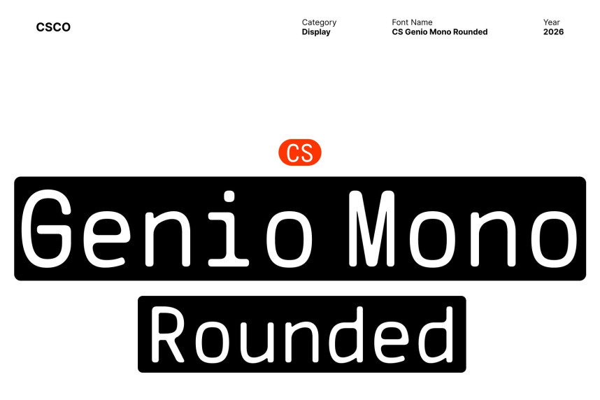 CS Genio Mono Rounded Font - Befonts