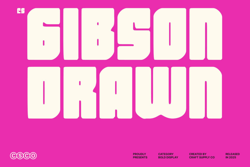 CS Gibson Drawn Font - Befonts