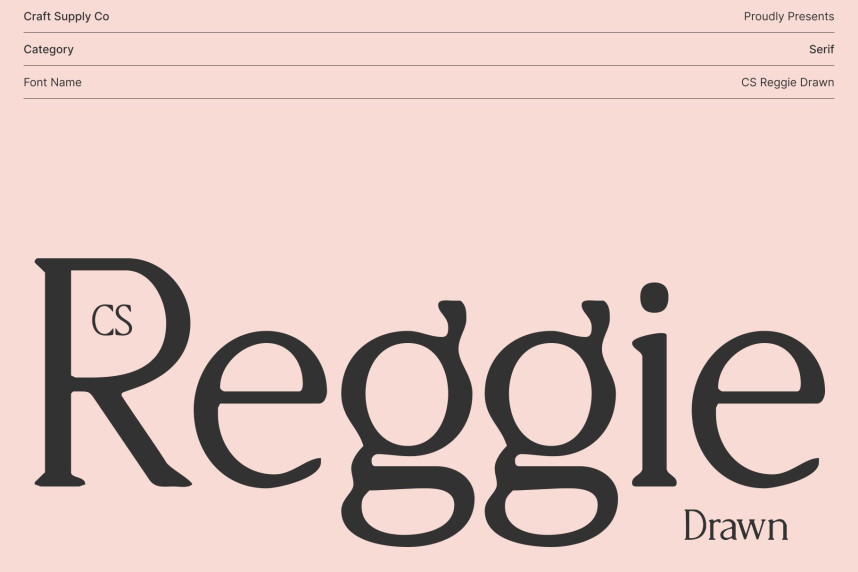 CS Reggie Drawn Font - Befonts