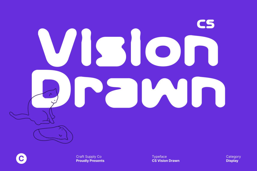 CS Vision Drawn Font - Befonts