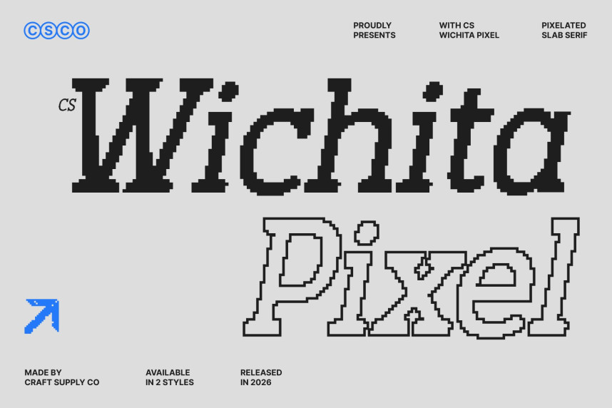 CS Wichita Pixel Font - Befonts