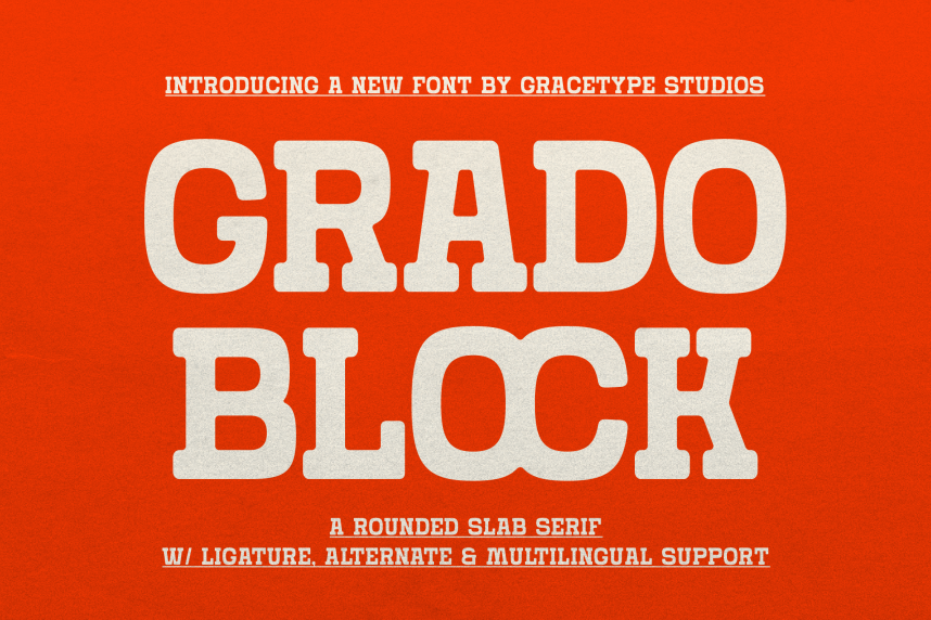 Grado Block Font - Befonts