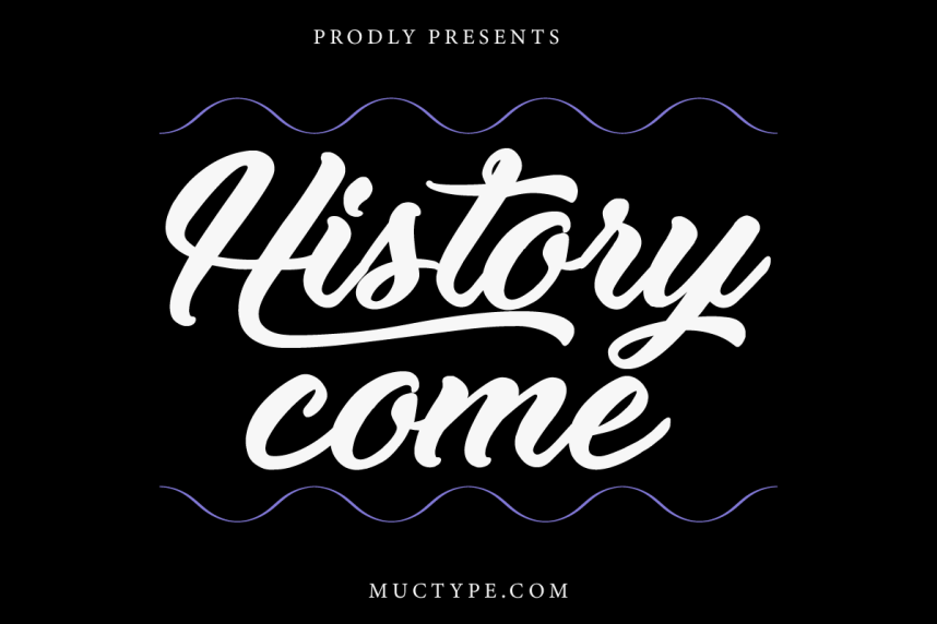 History Come Font - Befonts
