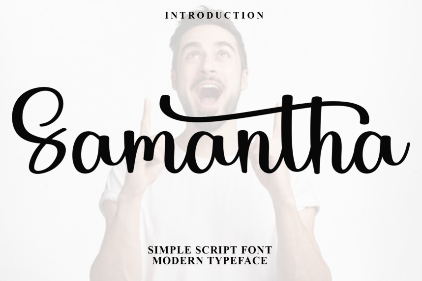 Samantha – Natural Script Handwritten Font - Befonts