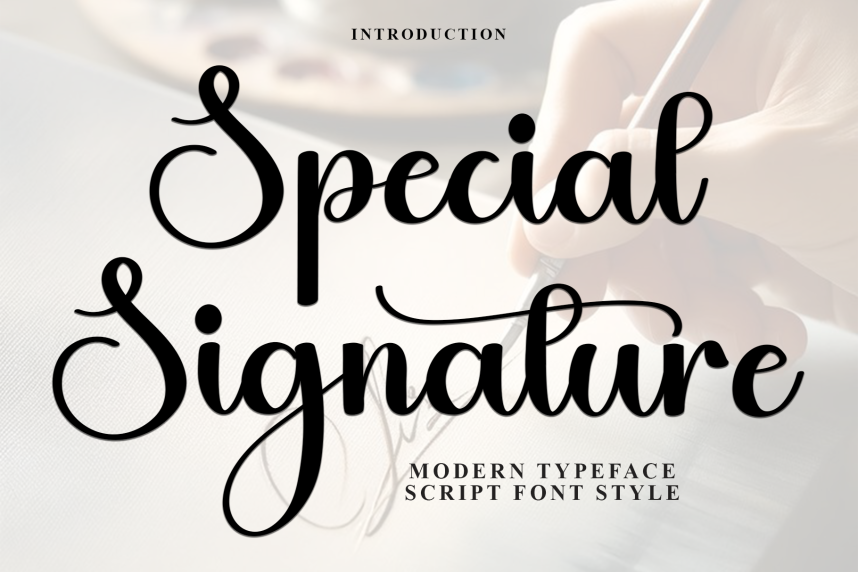 Special Signature – Authentic Handwritten Style Font - Befonts