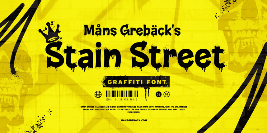 Stain Street Font - Befonts