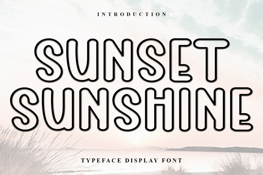 Sunset Sunshine - Playful And Unique Font - Befonts