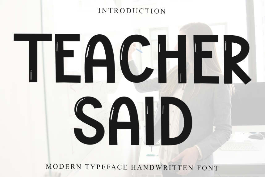 Teacher Said Playful Font - Befonts