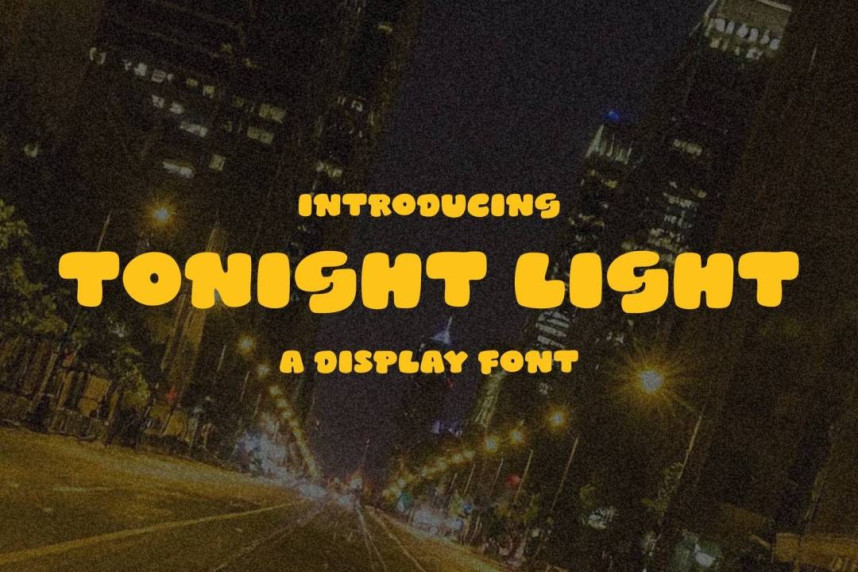 Tonight Light Font - Befonts