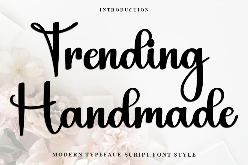 Trending Handmade – Casual Handwritten Script Font - Befonts