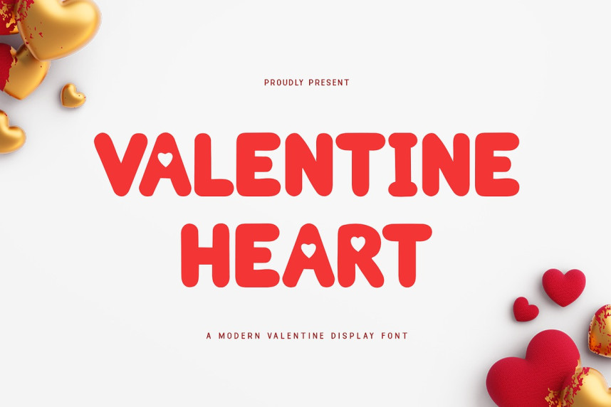 Valentine Heart Display Font - Befonts