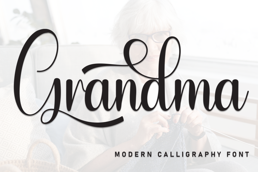 Grandma – Modern Handwritten Script Font - Befonts