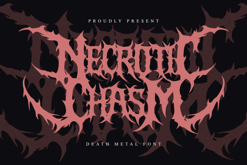 Necrotic Chasm Font - Befonts