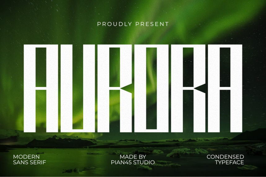 Aurora - Condensed Sans Serif Font - Befonts