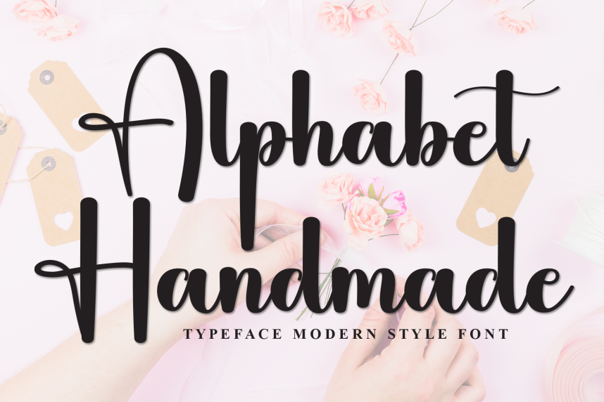 Alphabet Handmade – Handwritten Script Font - Befonts