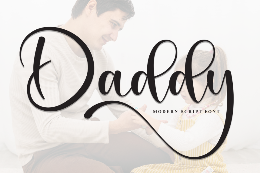 Daddy – Stylish Handwritten Script Font - Befonts