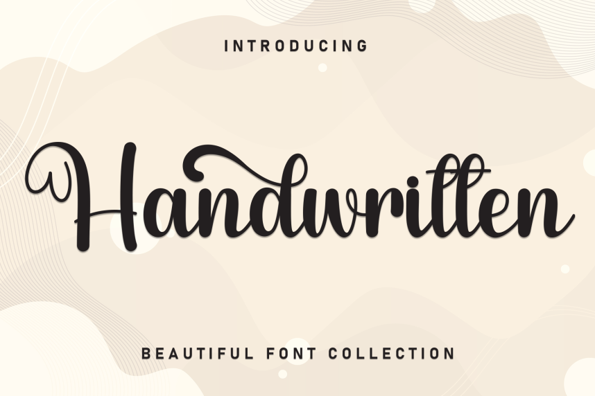 Handwritten – Natural Script Handwritten Font - Befonts