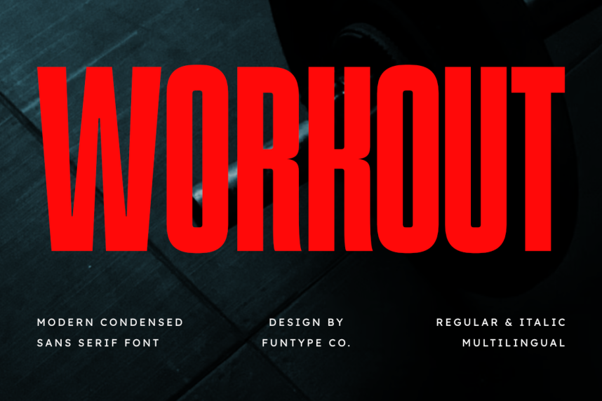 Workout Font - Befonts