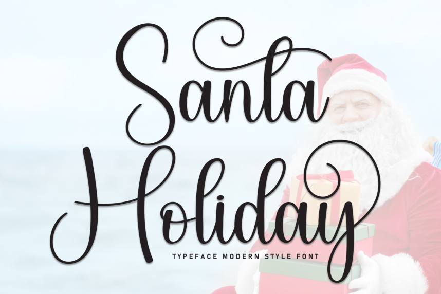Santa Holiday – Elegant Handwritten Font - Befonts