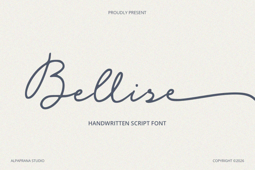 Bellise - Script Font - Befonts