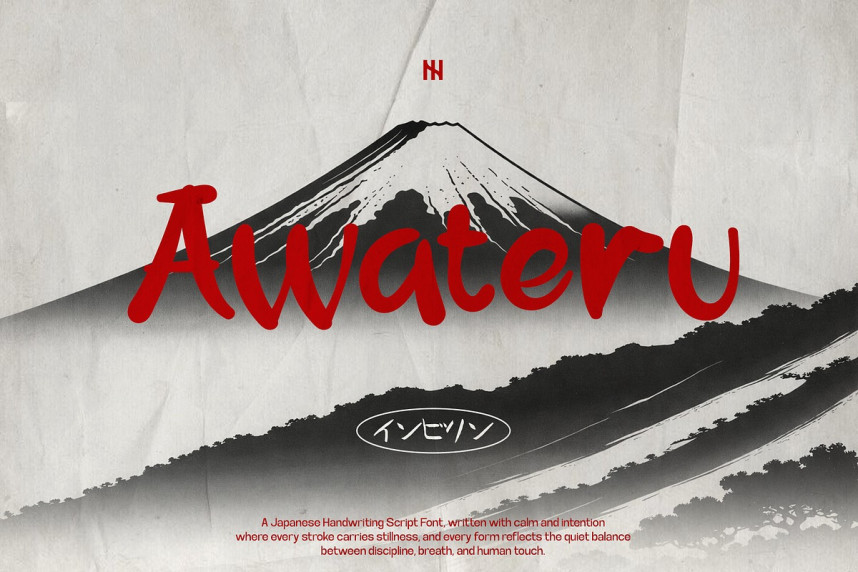 Awateru - Japanese Font - Befonts