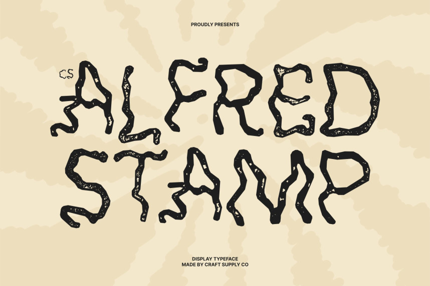 CS Alfred Stamp Font - Befonts