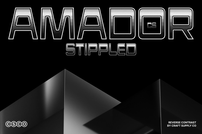 CS Amador Stippled Font - Befonts