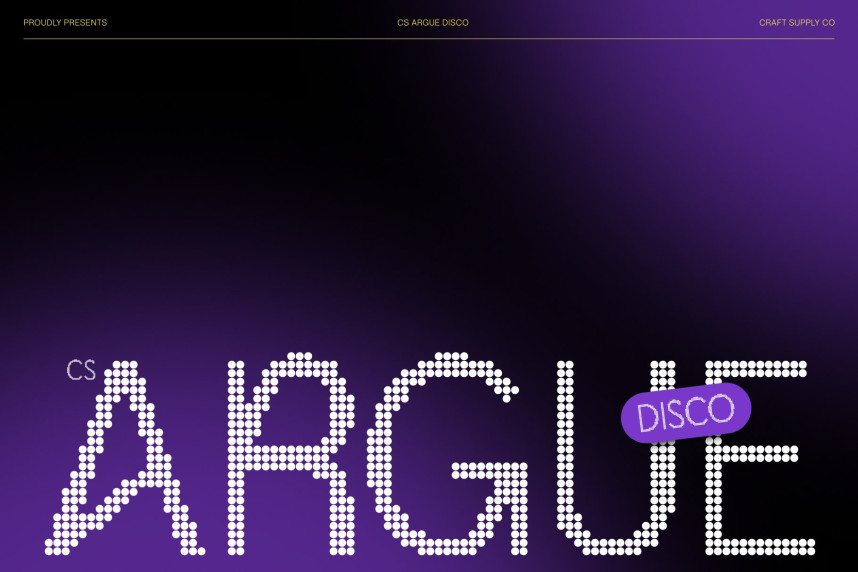 CS Argue Disco Font - Befonts