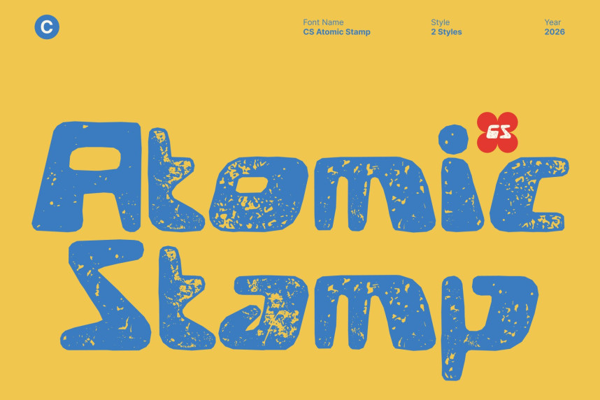 CS Atomic Stamp Font - Befonts
