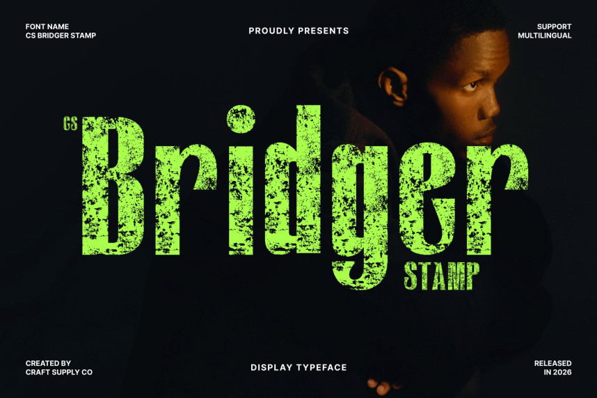 CS Bridger Stamp Font - Befonts