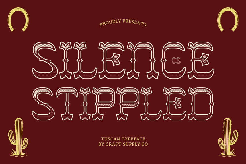 CS Silence Stippled Font - Befonts