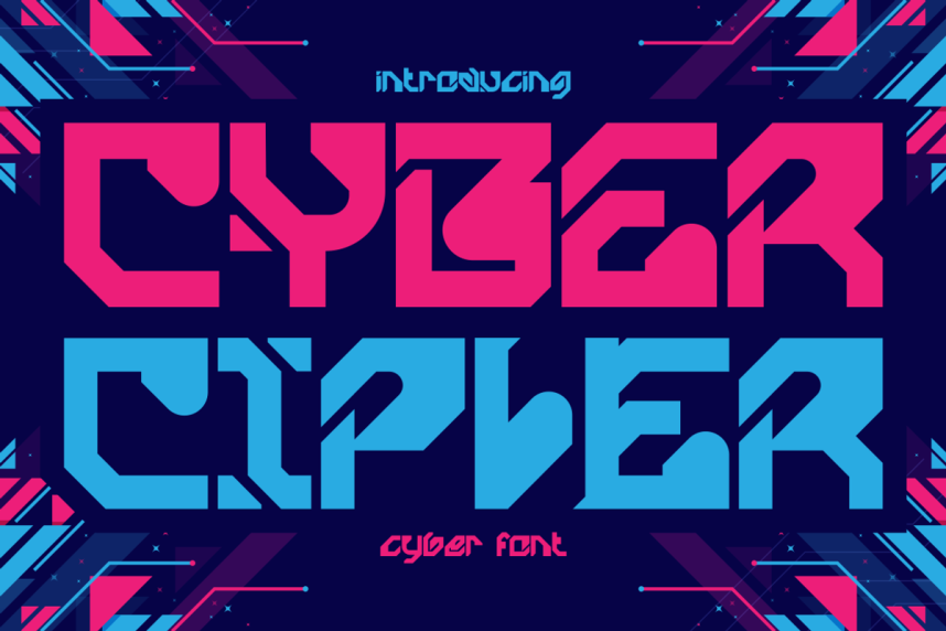 Cyber Cipher Font - Befonts