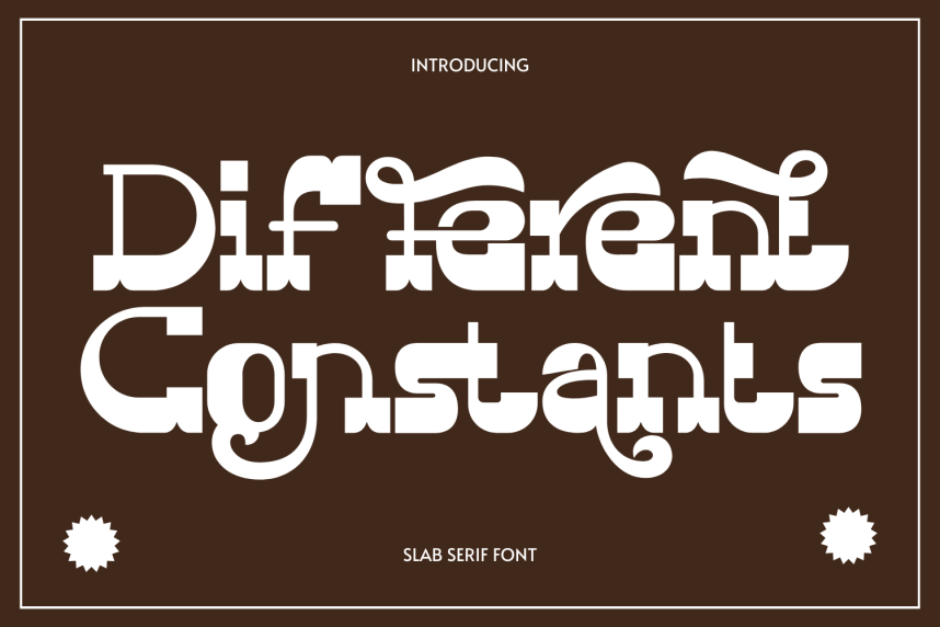 Different Constants - Retro Font - Befonts