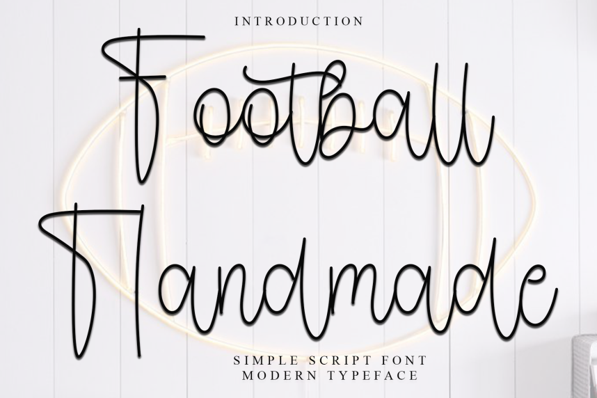 Football Handmade - Simple Handwritten Font - Befonts