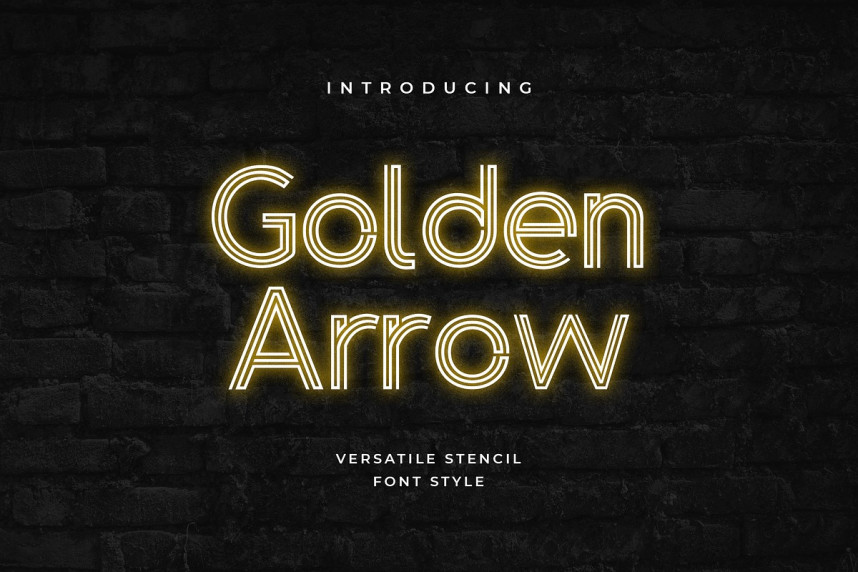 Golden Arrow Font - Befonts