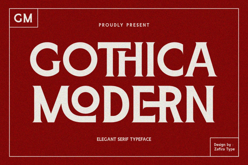 Gothica Modern Gm Font - Befonts