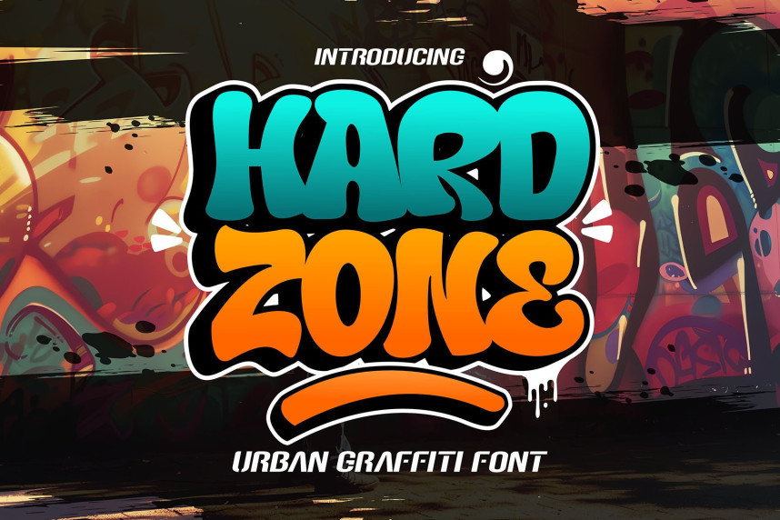 Hard Zone Graffiti Font - Befonts