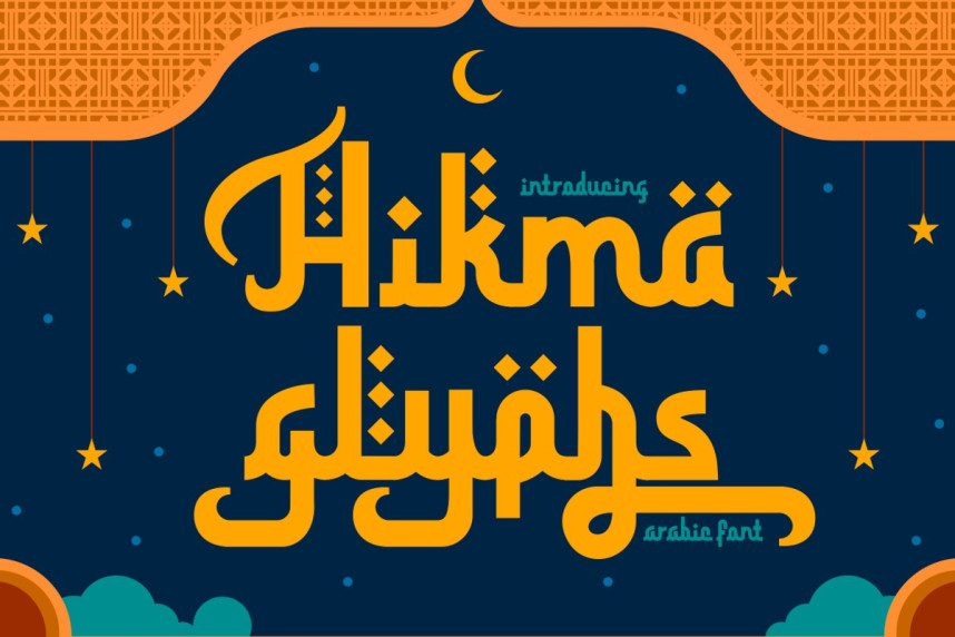 Hikma Glyphs Arabic Font - Befonts