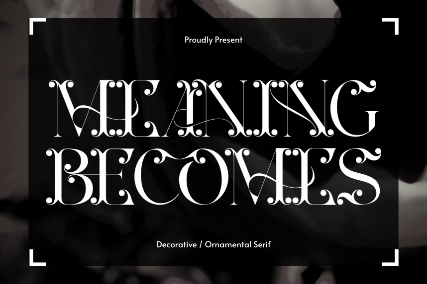 Meaning Becomes - Elegant Font - Befonts